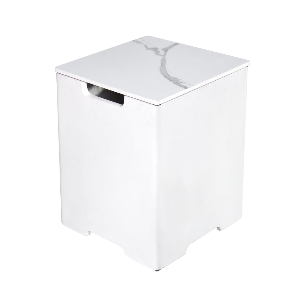+Marble Porcelain Tank Cover w/ Removable Top (ONB401) – Elementi Fire